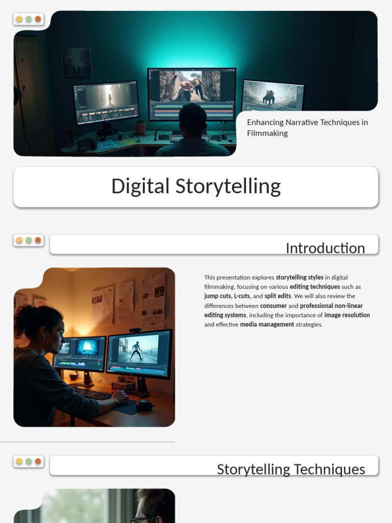 Digital Filmmaking Storytelling Techniques | PDF | Editing | Narrative
