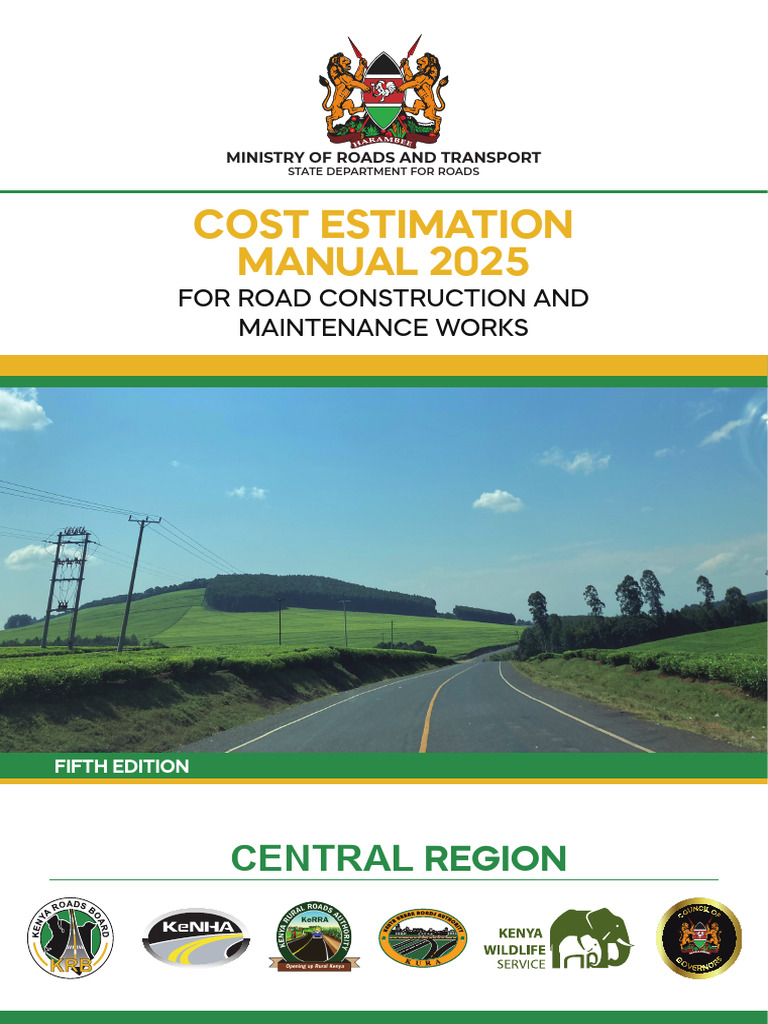 Cost Estimation Manual 2025: Road Works | PDF | Road Surface | Road