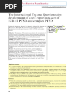 Brief Trauma Questionnaire (BTQ) | PDF | Psychological Trauma | Self ...