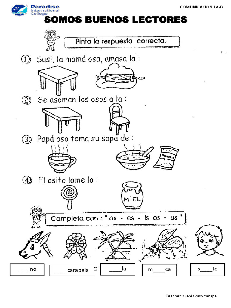 Somos Buenos Lectores Letra S | PDF