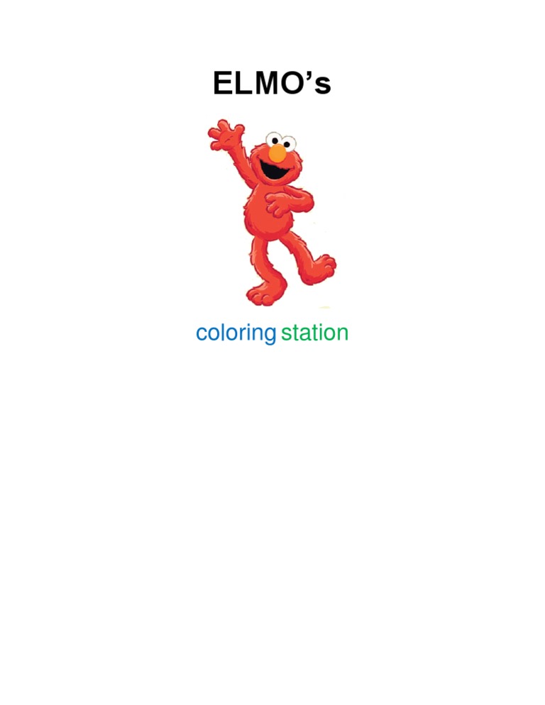 ELMO's Fun Coloring Station Guide | PDF