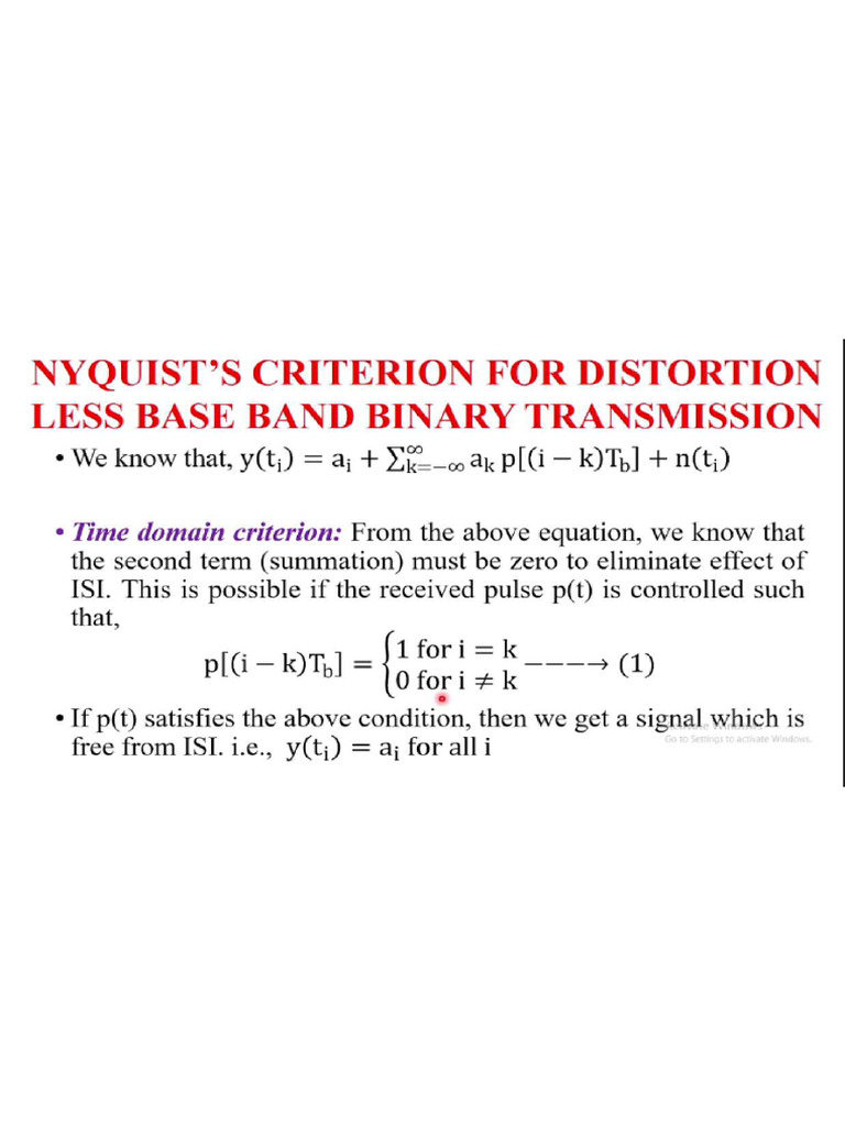Nyquist Criterion | PDF