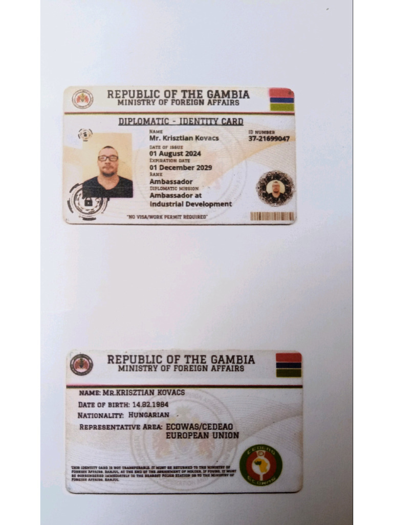 Diplomatic ID & Passport | PDF