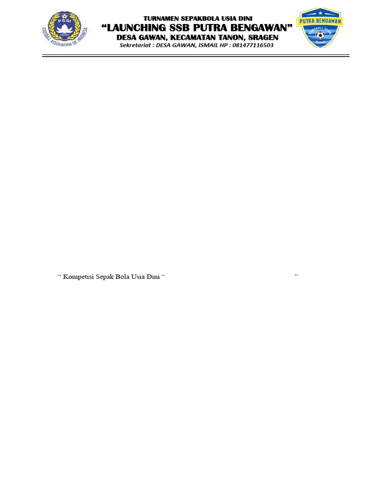 Proposal Launching Ssb | PDF