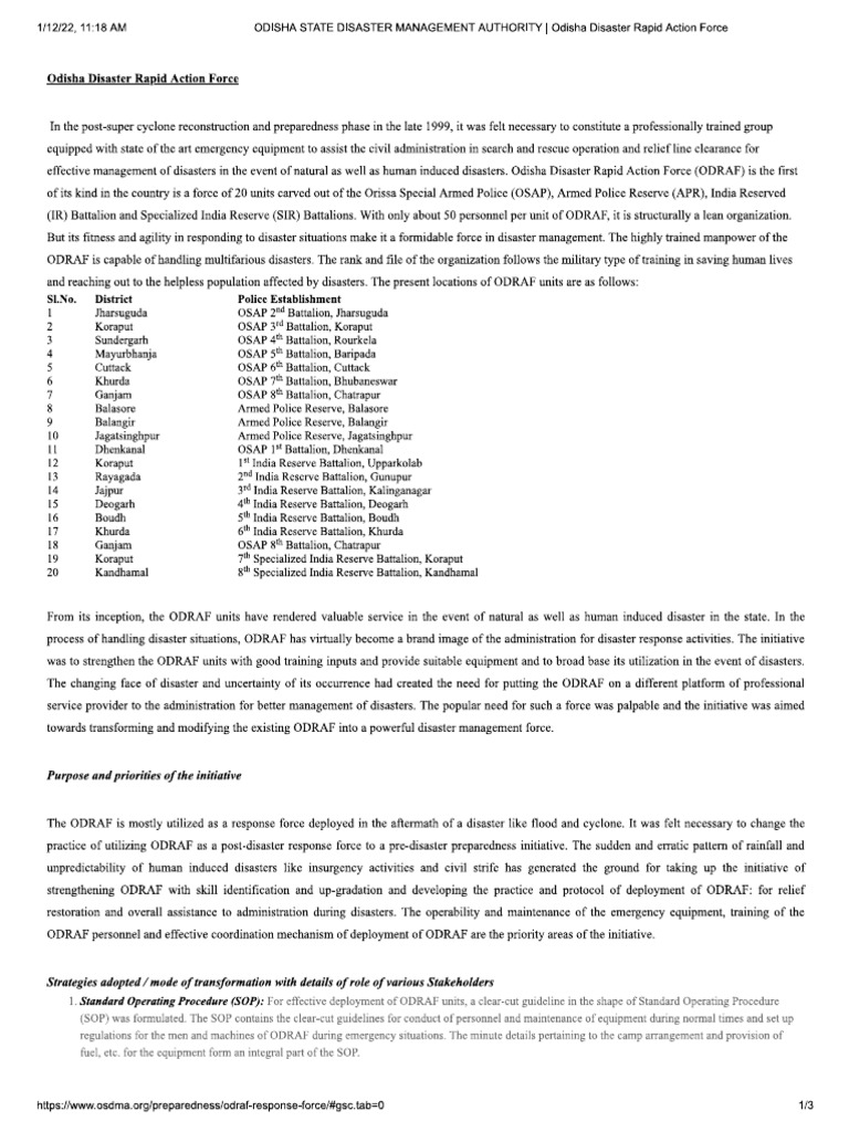 ODRAF | PDF