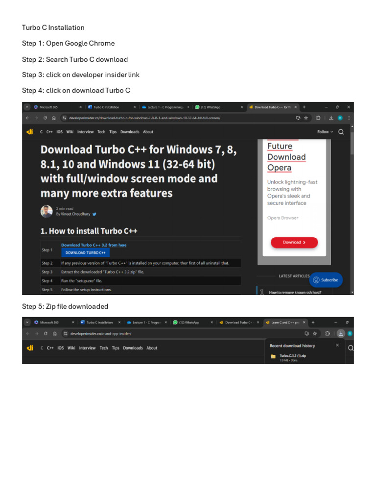 Turbo C Installation | PDF