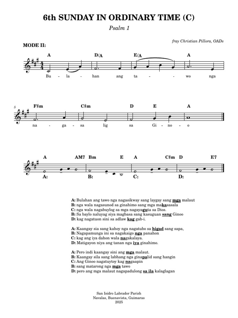 6th Sunday OT | PDF