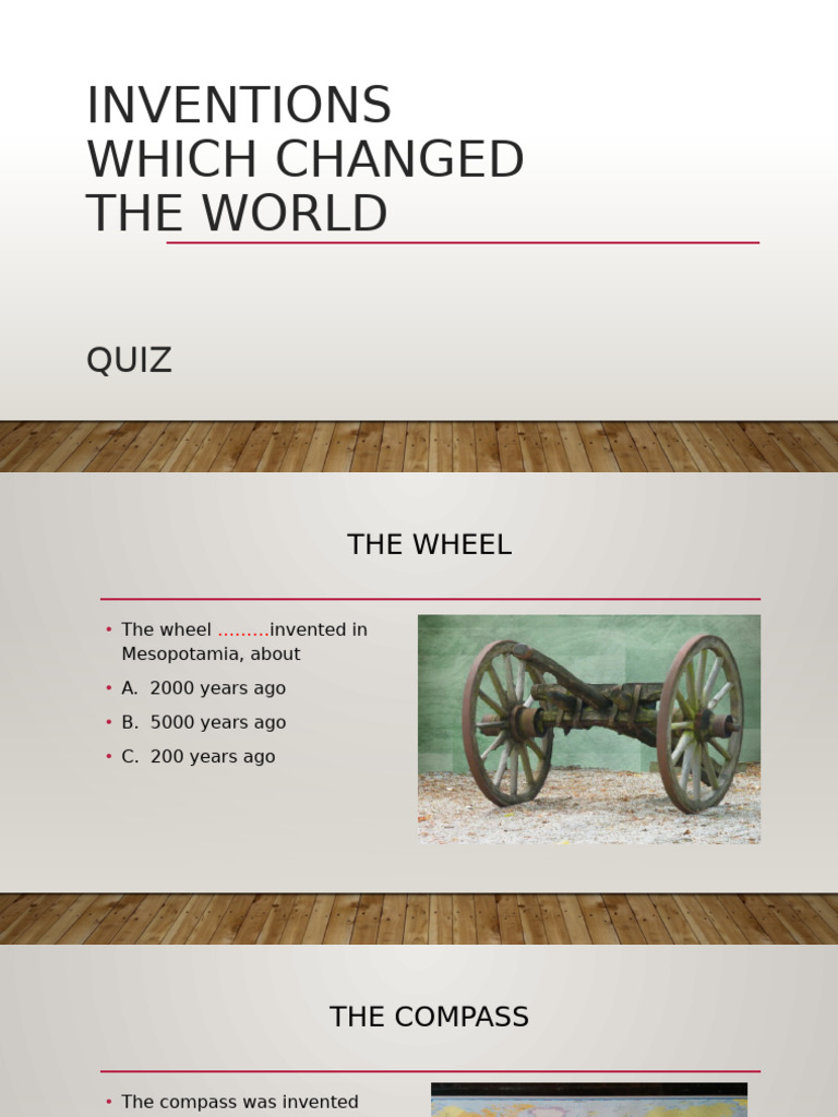Inventions Quiz | PDF