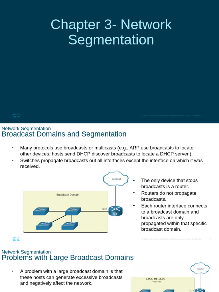 Chapter 3 - Network Segmentation | PDF | Ip Address | Computer Network