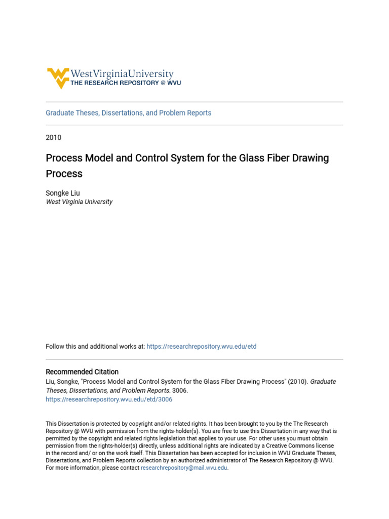 Glass Fiber Drawing Process Control System | PDF | Viscosity | Optical ...