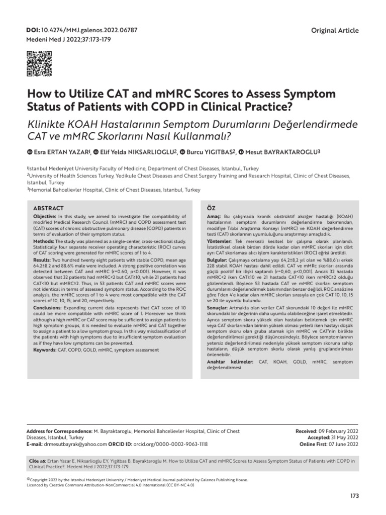 2022 How to Utilize CAT and MMRC Scores to Assess Symptom Status of ...