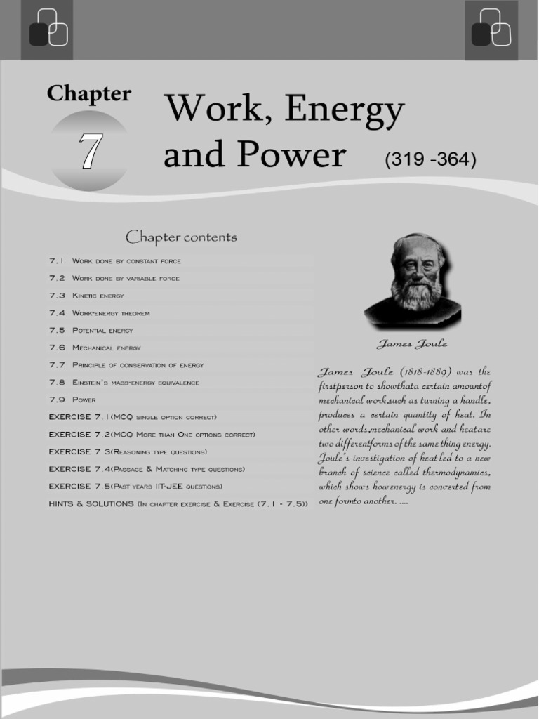 7 Work Energy Power | PDF | Force | Potential Energy
