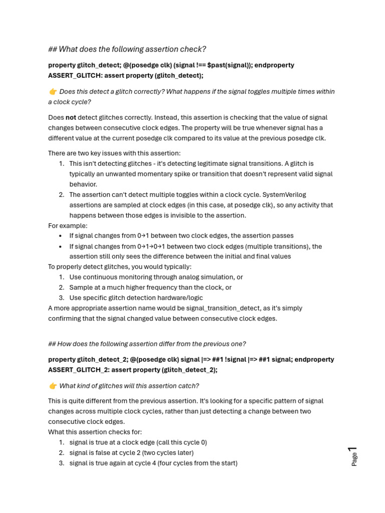 Verilog SV UVM Assertion QnA | PDF | Electronic Engineering | Electronics