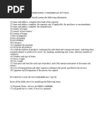 CIPL Shipping Invoice and Packing List | PDF