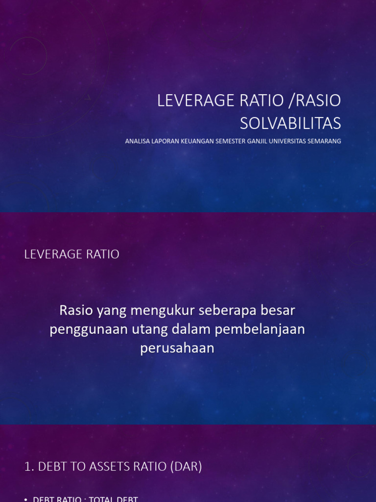 Leverage Ratio | PDF