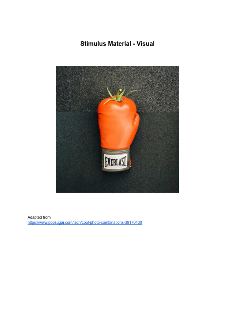 Stimulus Material - Visual - FOUN1014 Semester 2 - 2024 - 2025 | PDF