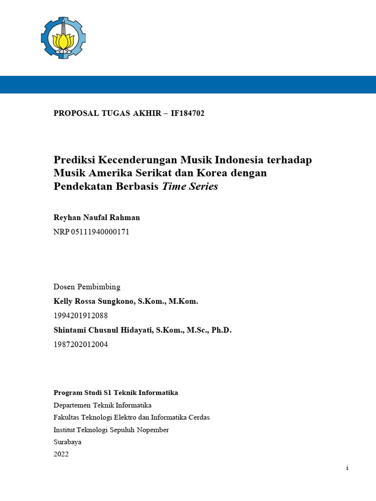 Contoh Proposal TA Sebelumnya | PDF