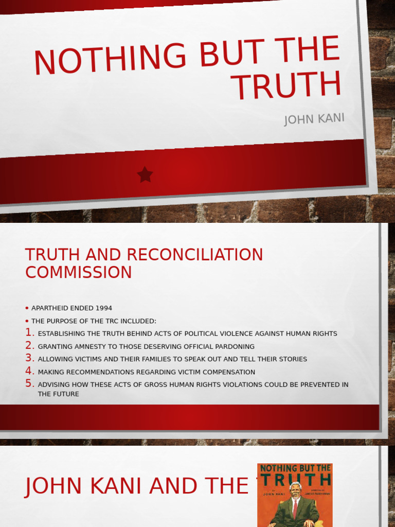 Nothing But The Truth Slide Show | PDF