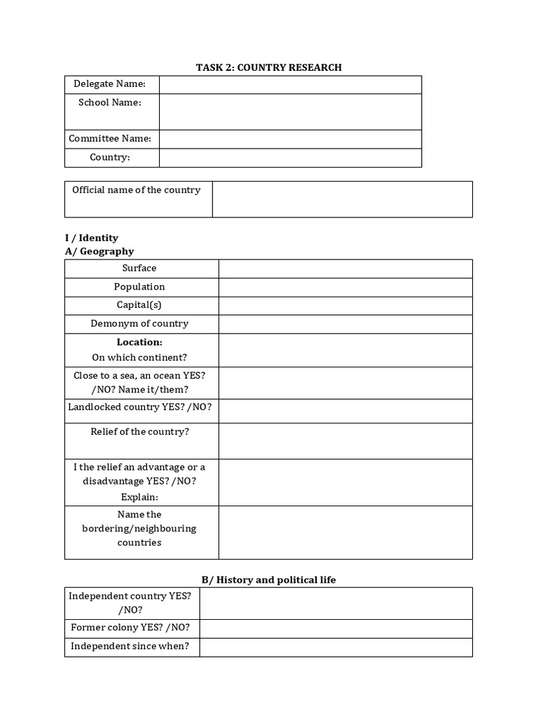 Country Research Task Overview | PDF | Gross Domestic Product | Economies