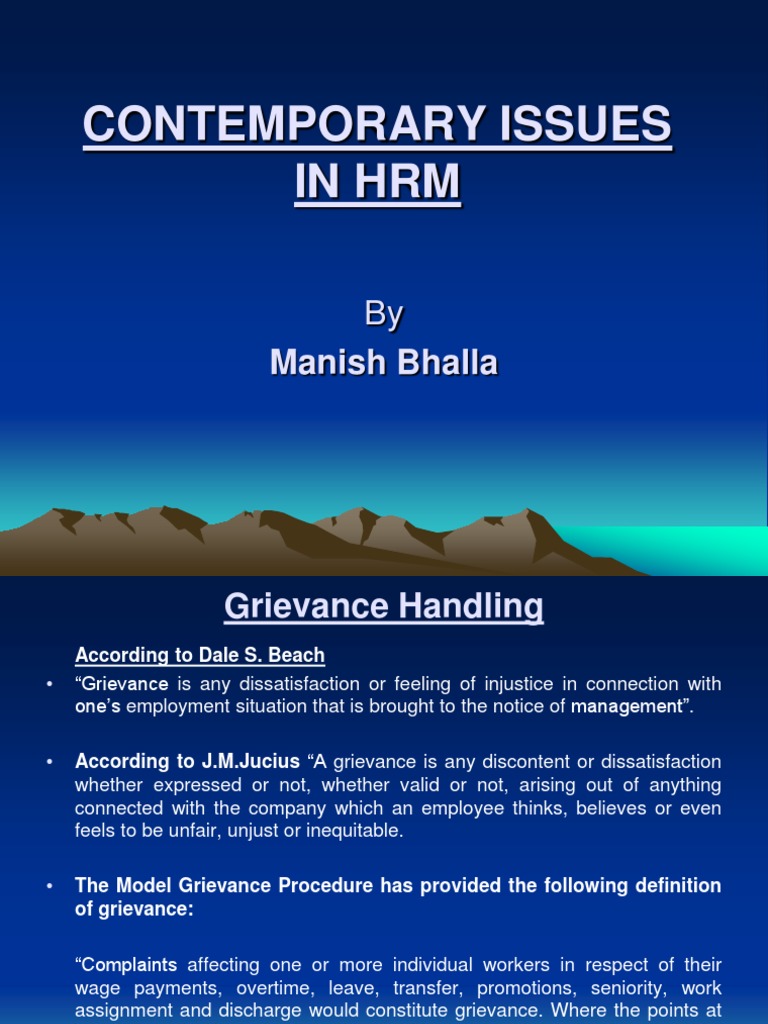 Contemporary Issues in HRM - Final | PDF | Knowledge Management ...