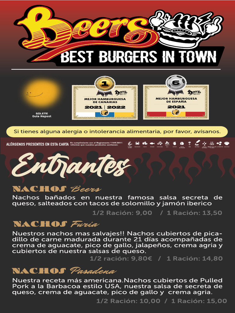 Menu Beers 21 | PDF | Alimentos | Cocina