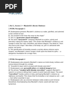Key Quotes from Macbeth Act 2 | PDF