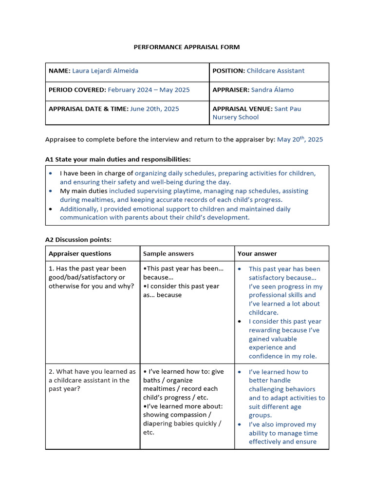 Inglés Act 4 | PDF | Child Care | Behavior Modification