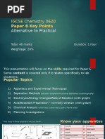 Cambridge IGCSE Chemistry 0620 Syllabus 2026 | PDF | Mole (Unit) | Redox