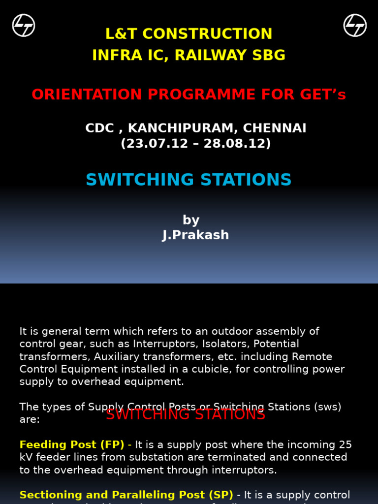 Overview of Switching Stations | PDF | Electricity | Electrical Engineering