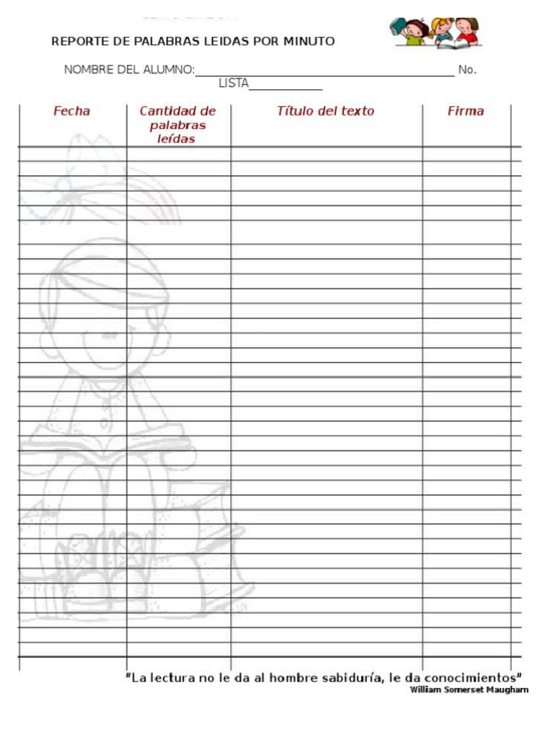 Registro Lecturas Por Minuto | PDF