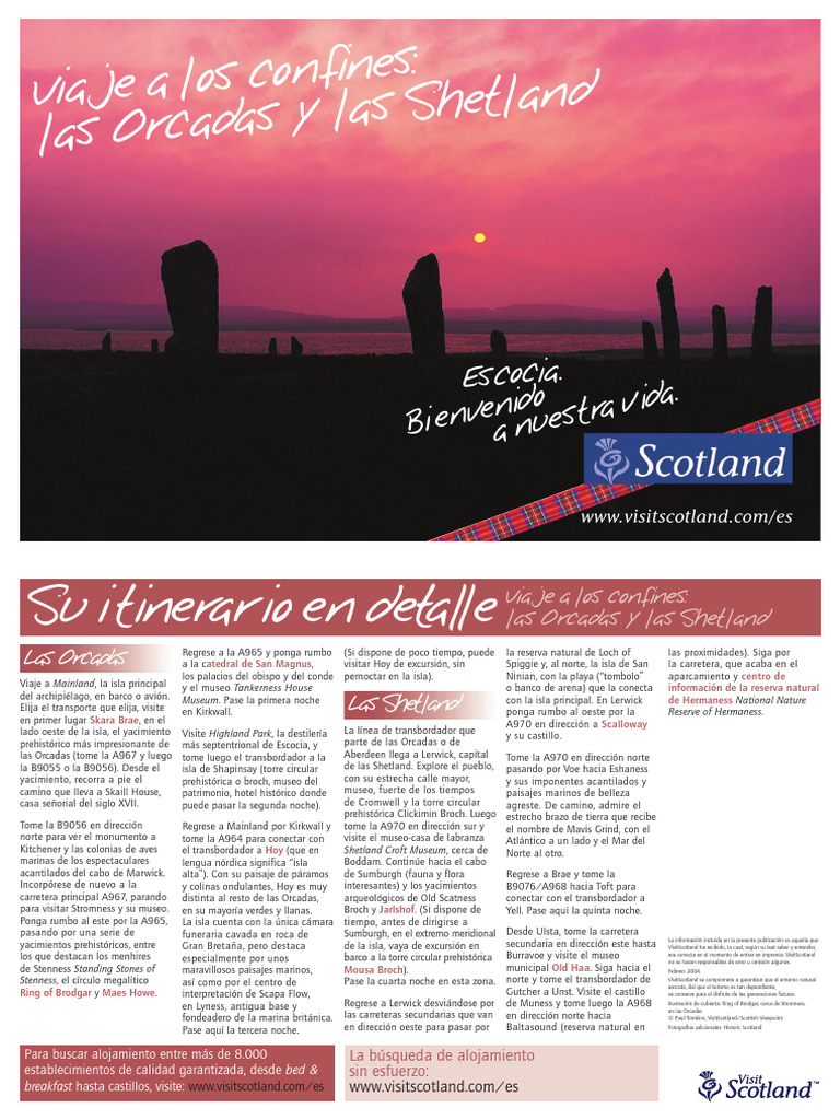 Itinerario de viaje a Orcadas y Shetland | PDF | Orkney