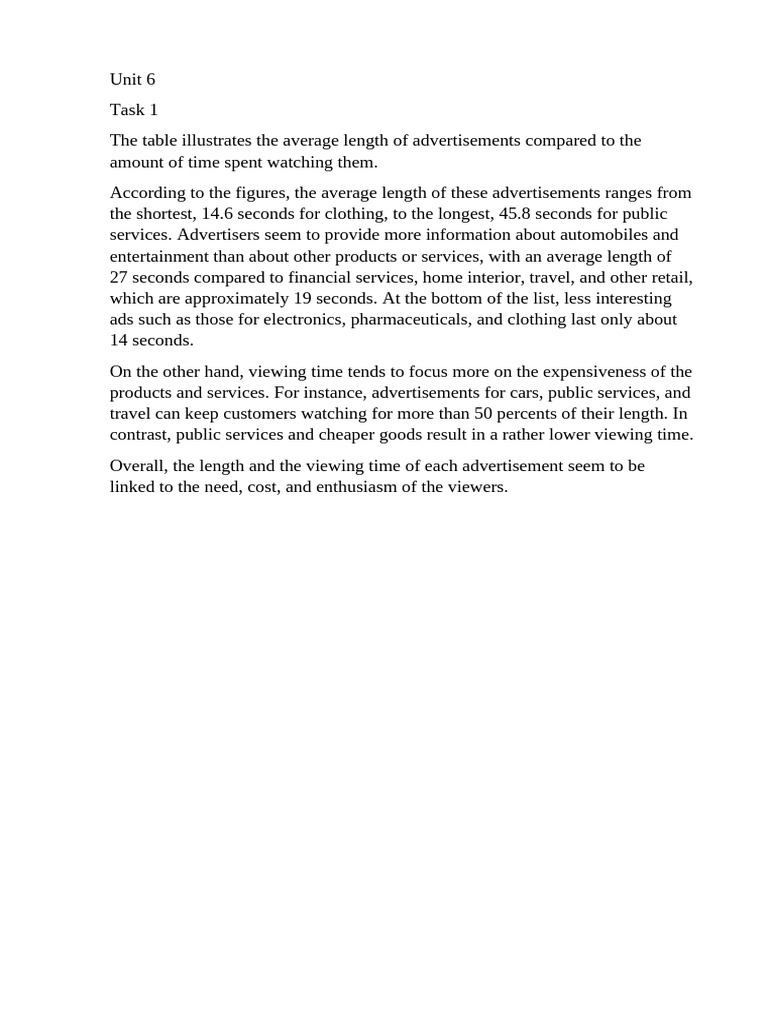 Unit 6 Task 1 | PDF