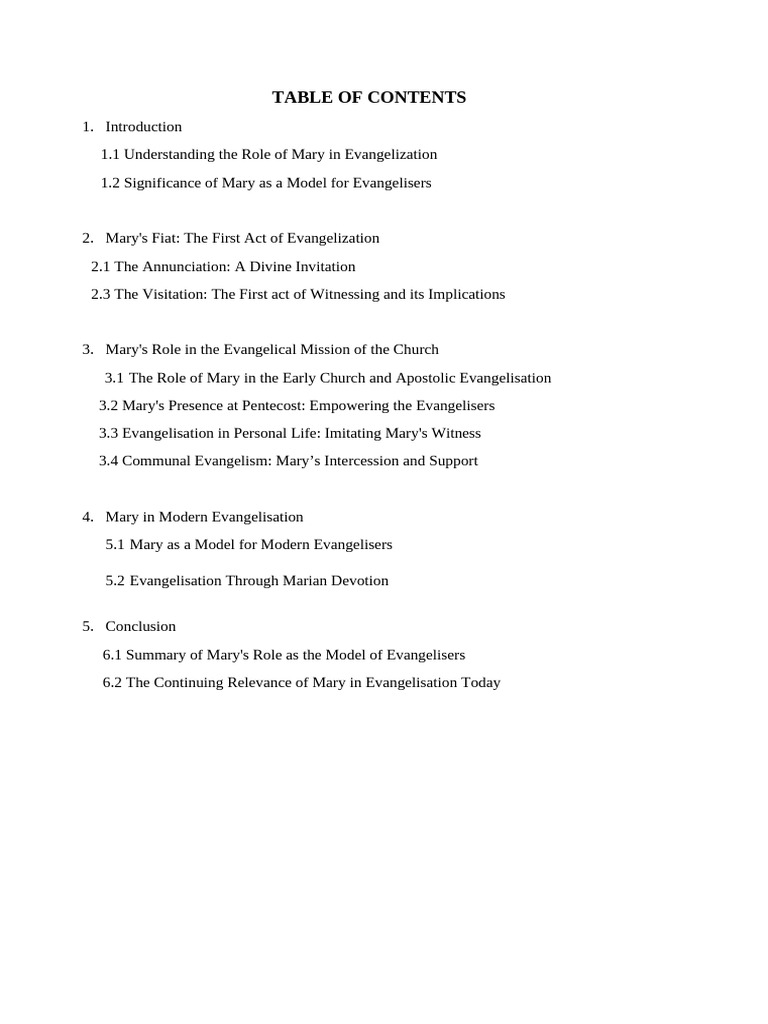Mary: Model for Evangelisers Today | PDF | Mary, Mother Of Jesus ...