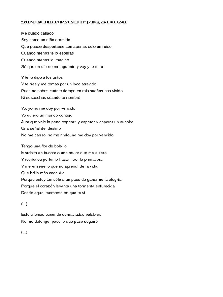 Canciones con pronombres en el amor | PDF | Amor