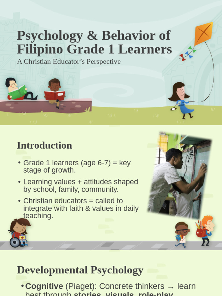 Psychology Behavior of Filipino Grade 1 Leaners | PDF | Learning ...