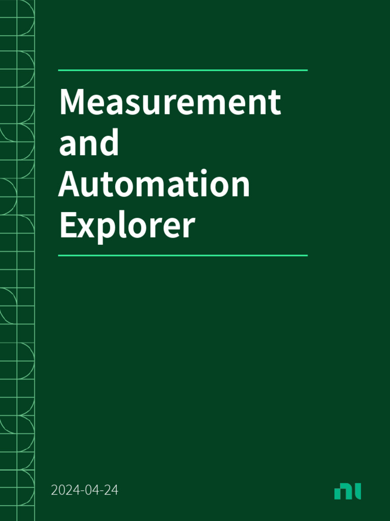 Measurement and Automation Guide | PDF | Calibration | Booting