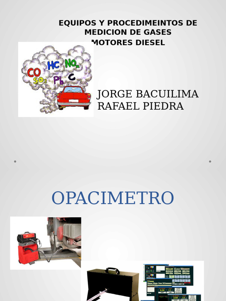 Medición de Gases en Motores Diesel | PDF | Motores | Motor diesel