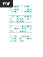 Housie Number Chart 1-90 | PDF