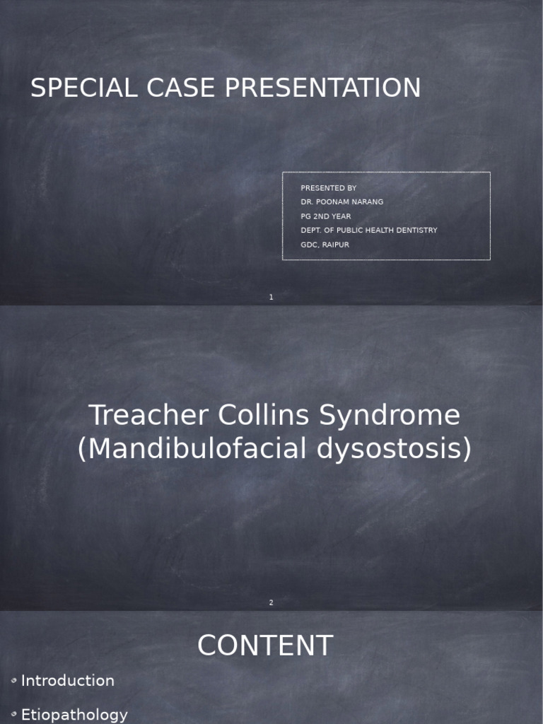 Treachers Collin Syndrome | PDF | Human Head And Neck | Diseases And ...