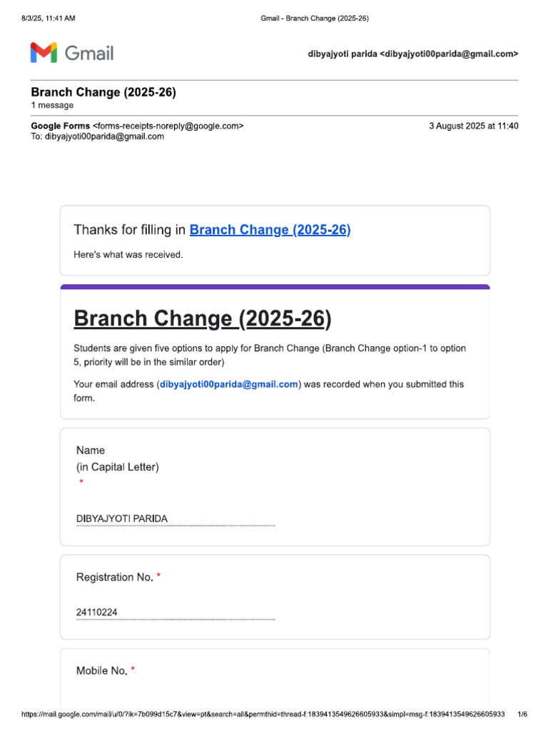 Branch Change 1 | PDF