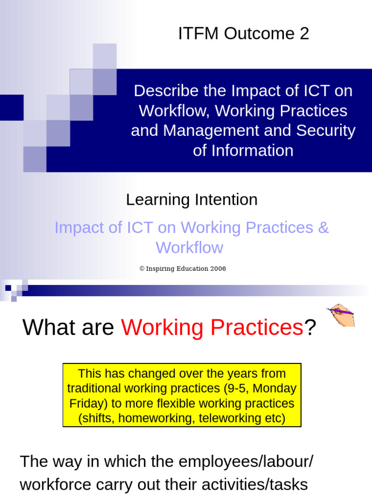 Impact of ICT On Workflow - For Board | PDF | Computer File | Password