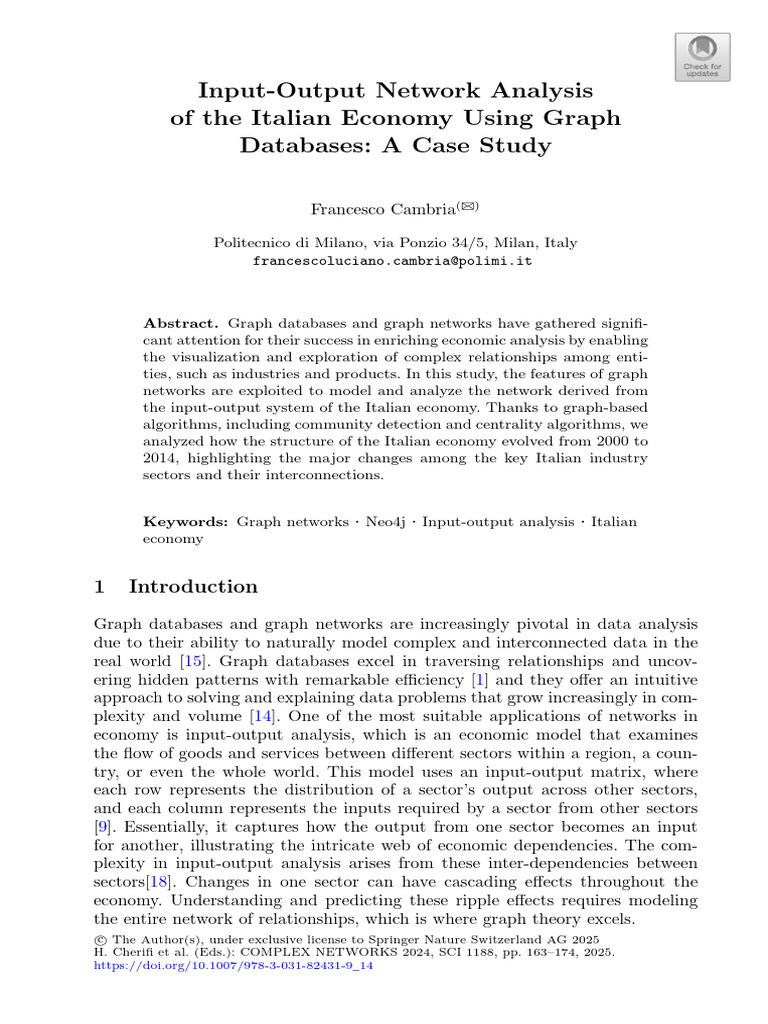 Input-Output Network Analysis | PDF | Input–Output Model | Matrix (Mathematics)