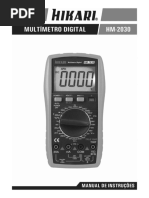 Manual Do Multimetro DT830B | PDF