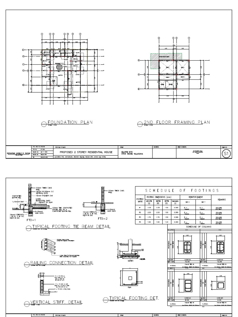Eco Villasana Structural-Plans | PDF