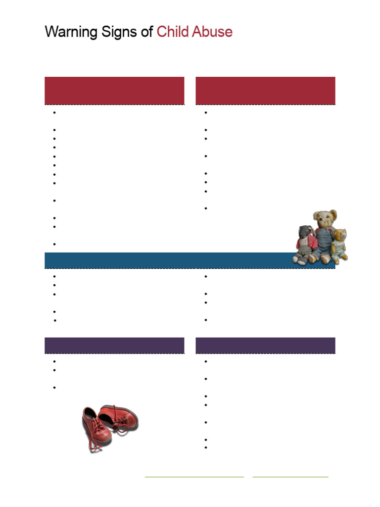 2017 - Warning Signs of Child Abuse | PDF | Child Abuse | Behavioural ...