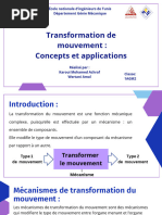 Mécanismes de Transformation du Mouvement | PDF