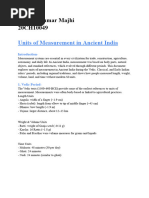 Indian Measurement Units Overview | PDF | Mass | Scientific Observation