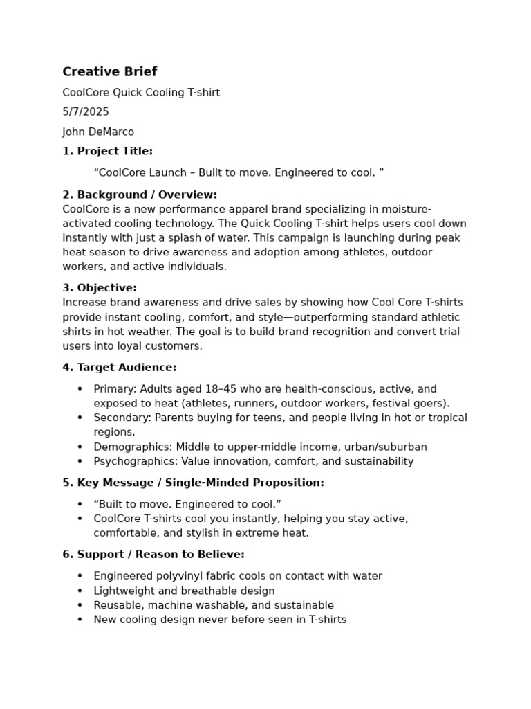 Creative Brief | PDF