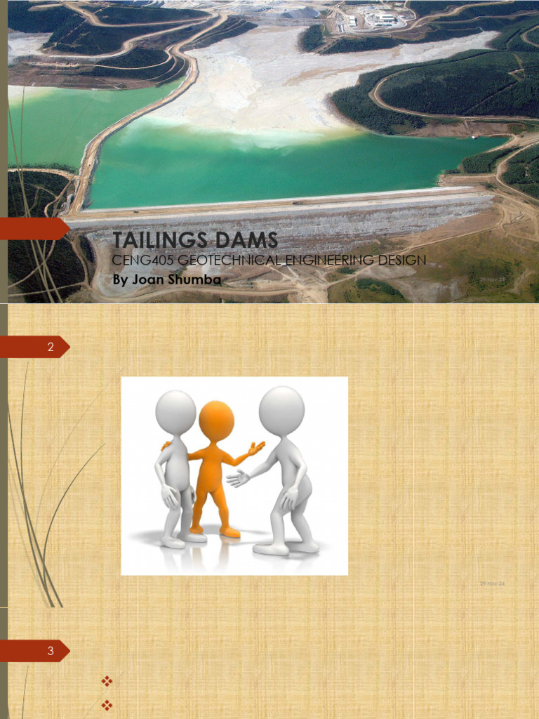 TAILINGS DAMS Presentation | PDF | Dam | Soil Mechanics