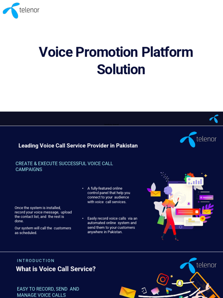 Telenor Voice Promotion Platform (VPP) | PDF | Interactive Voice ...